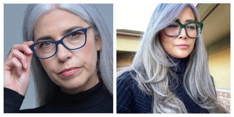 2019 Frech Welche Brille Zu Grauen Haaren